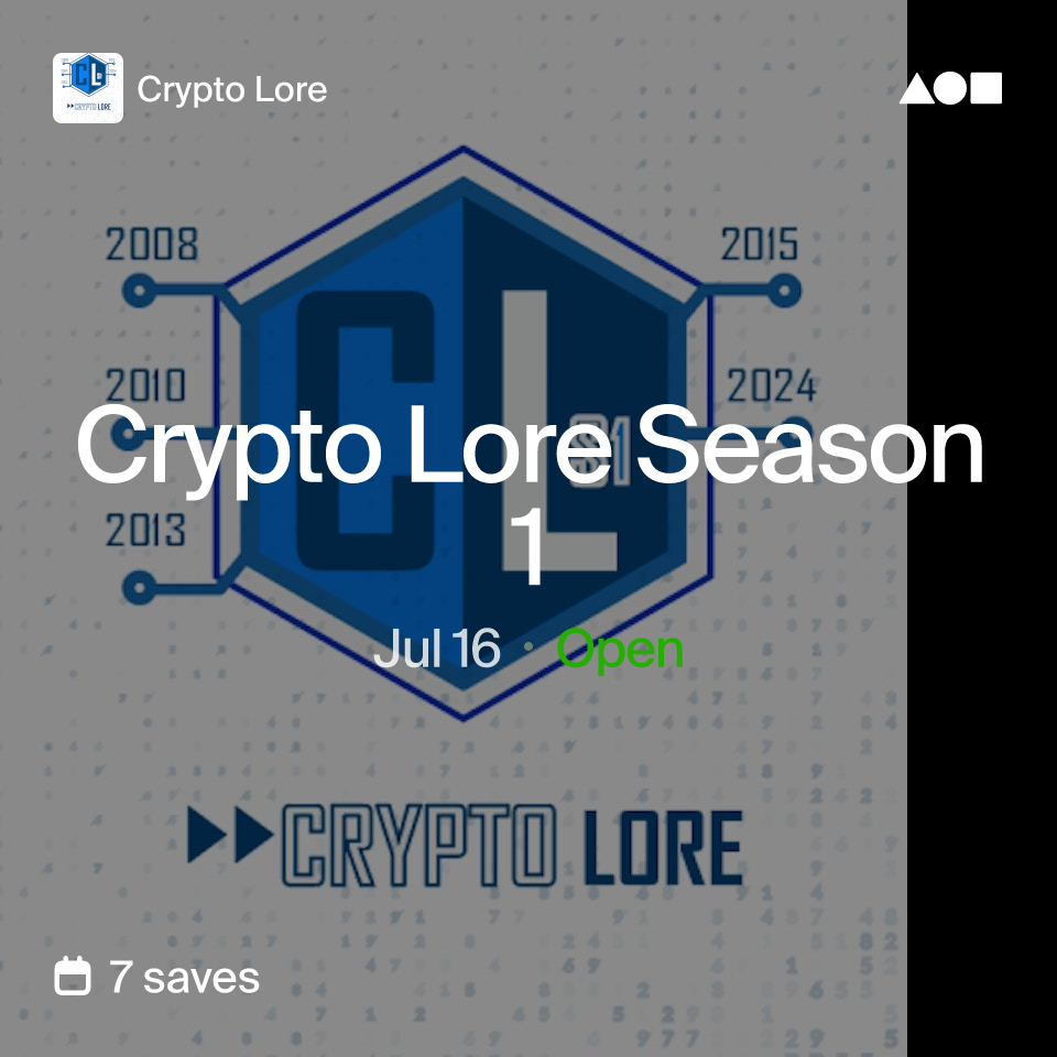 Crypto Lore Season 1 | Foundation