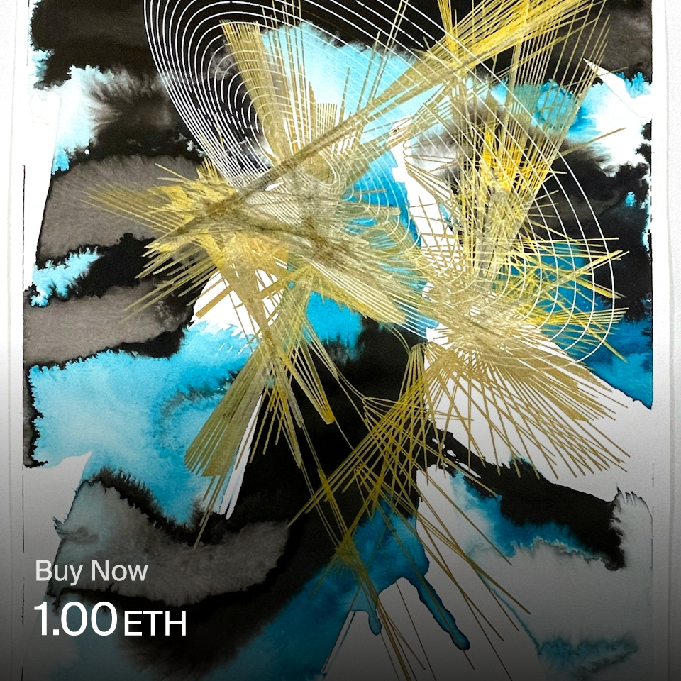 Cyan & Gold Composition | Foundation