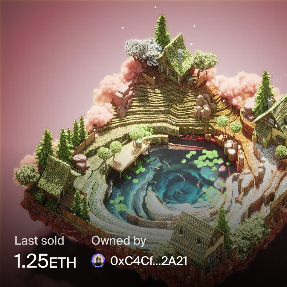 Voxel Painting#1 - Rose Valley 🎨 | Foundation