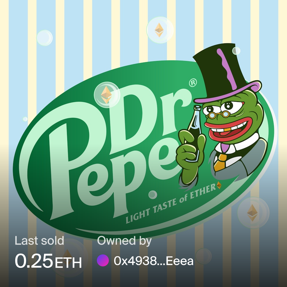 Dr. PEPE "Light Taste of ETHER" | Foundation