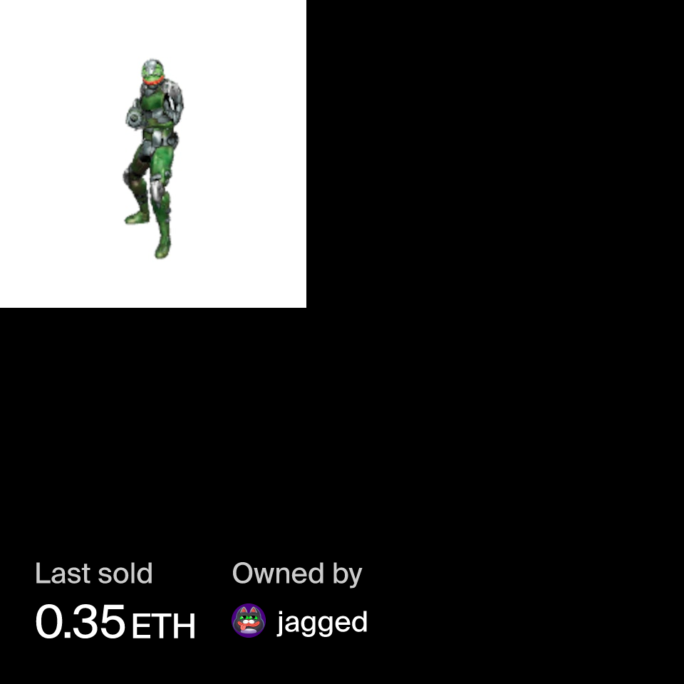 3D Pepe Soldier #02 🐸🪖 | Foundation