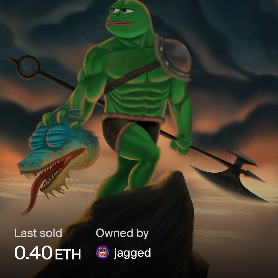 Pepe The Dragon Slayer 🐸🐲 | Foundation