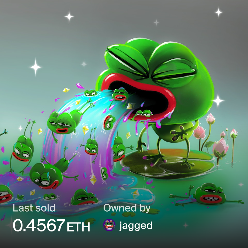 Pepe Monster Vomiting | Foundation