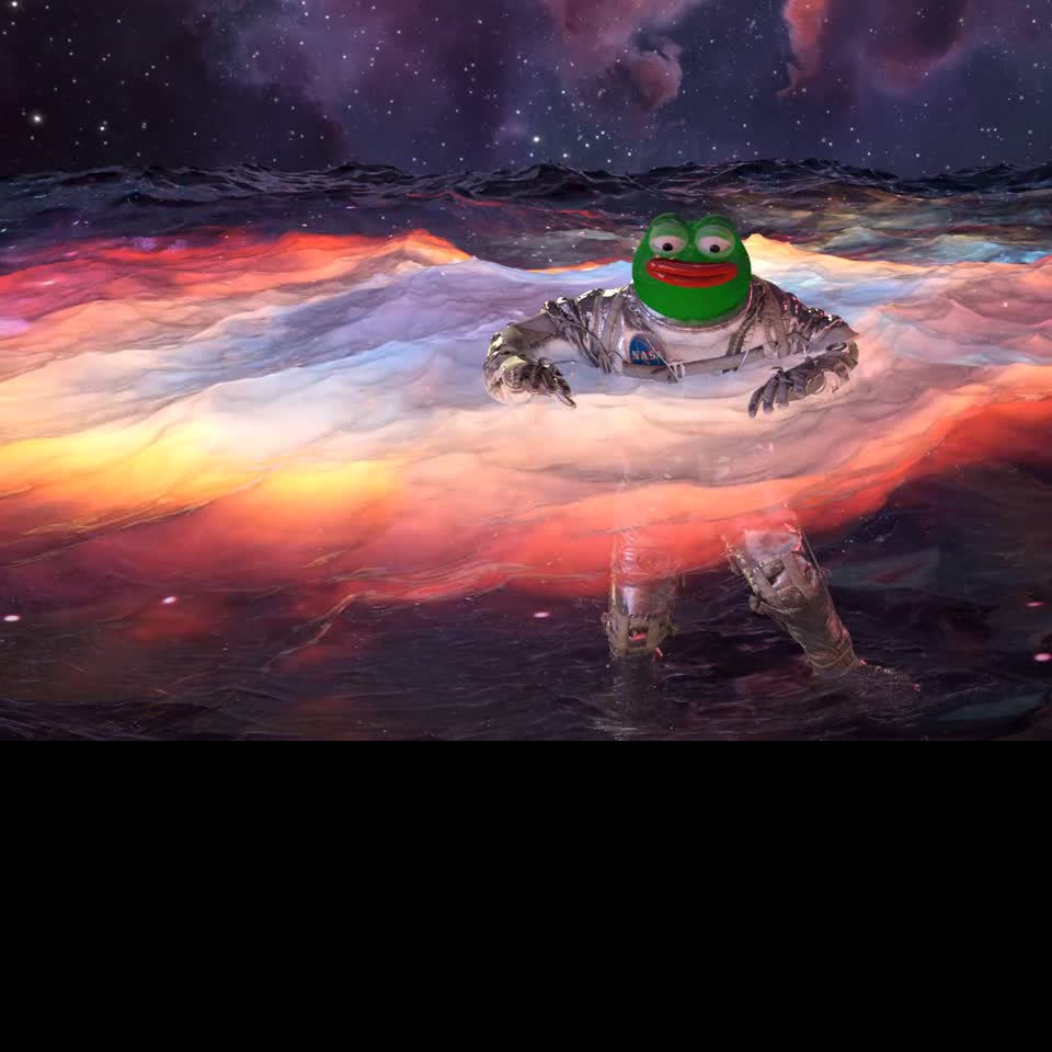 Floating Astronaut Pepe | Foundation