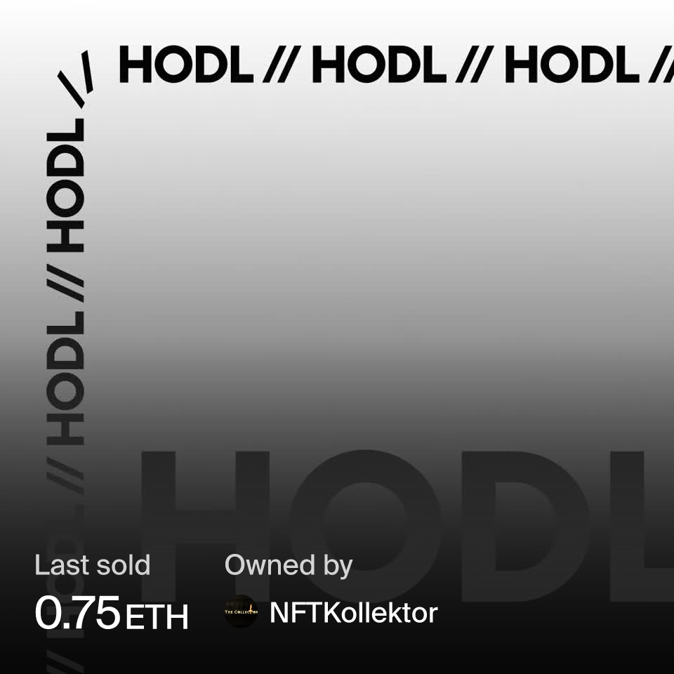 $ETH // HODL | Foundation