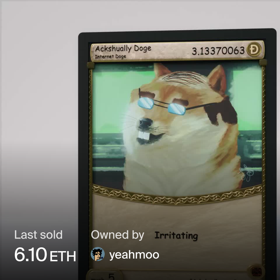 Ackshually Doge | Foundation