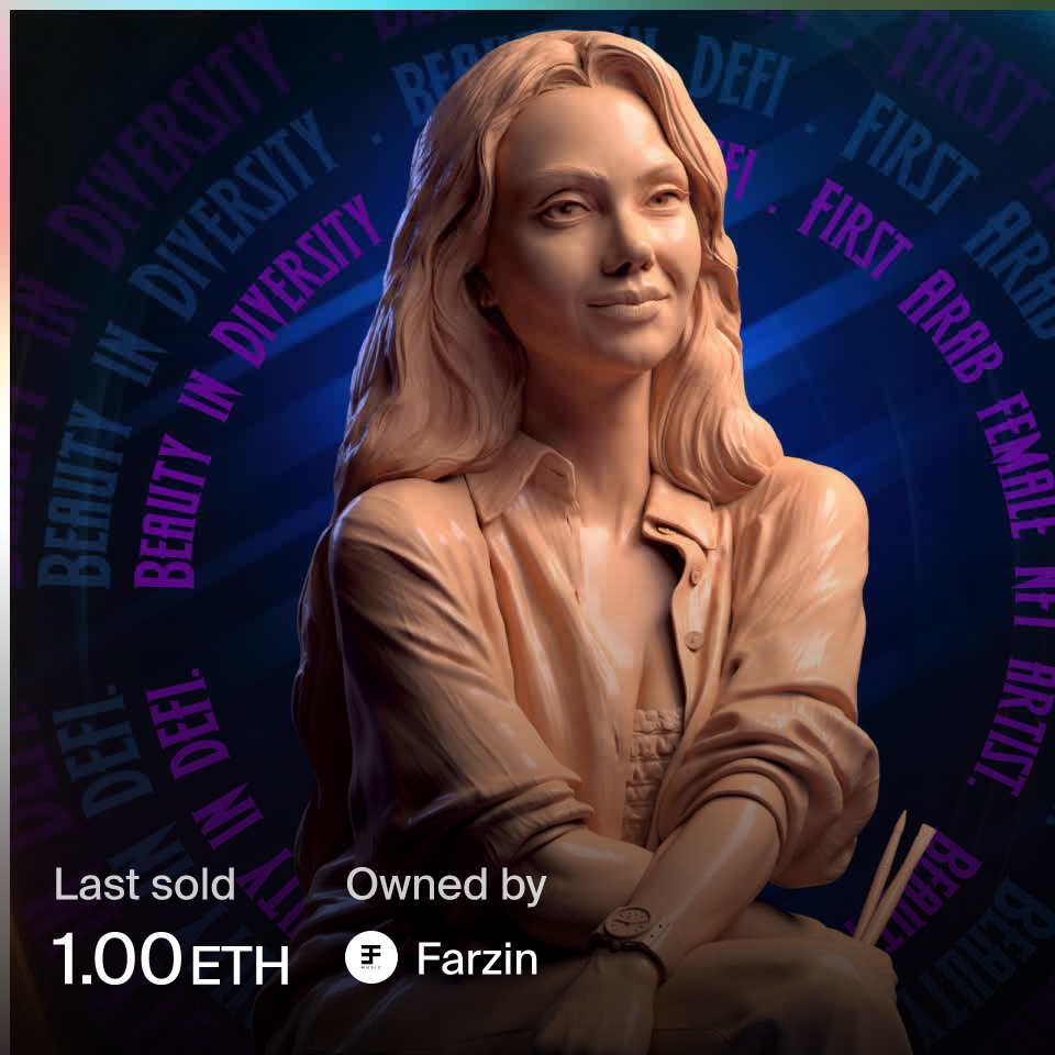 First Female Arab NFT Artist- CryptoCoinArt series | Foundation