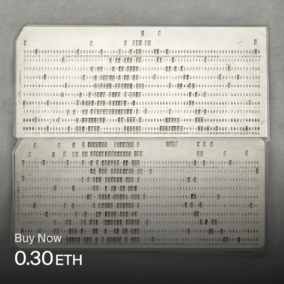 1928. 80-column IBM punched card | Foundation