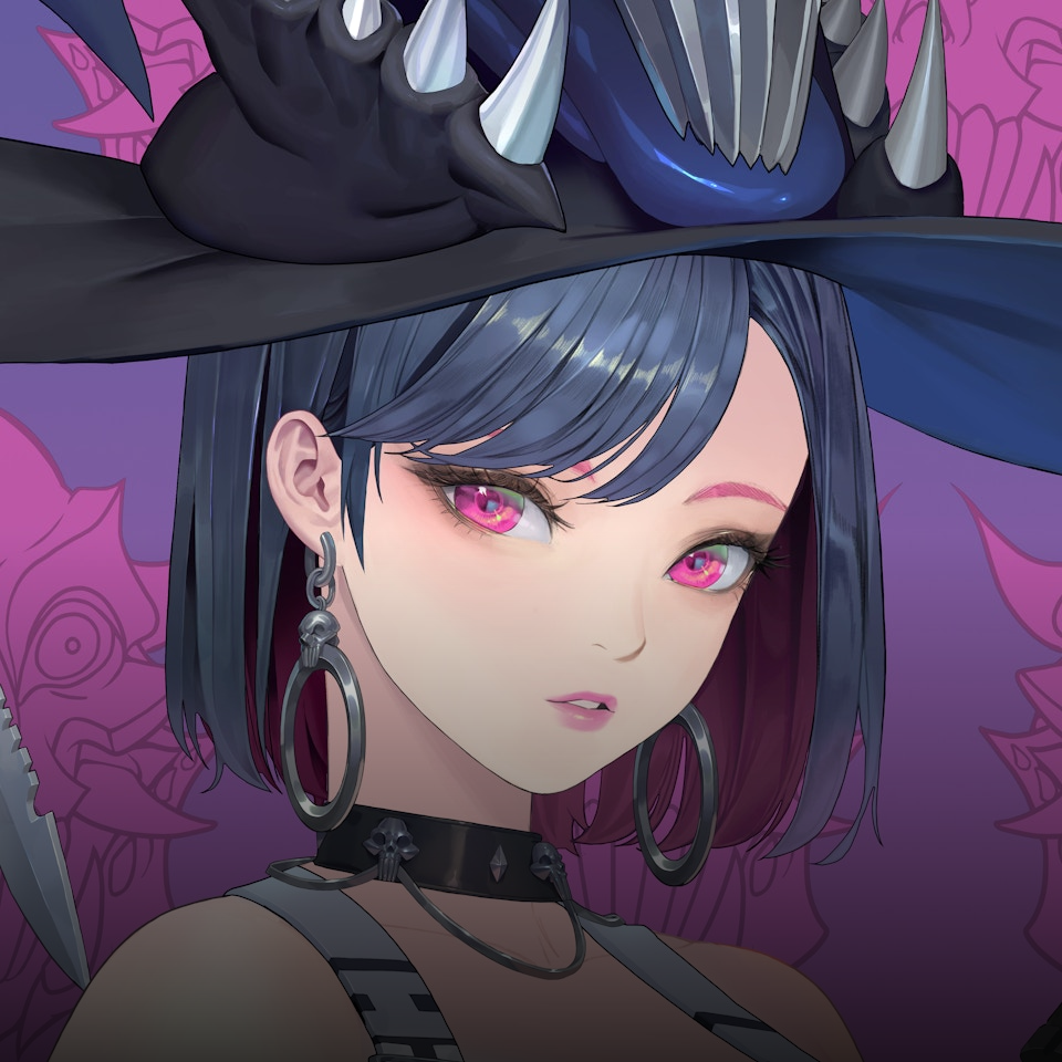 Blue Poison Witch PFP | Foundation