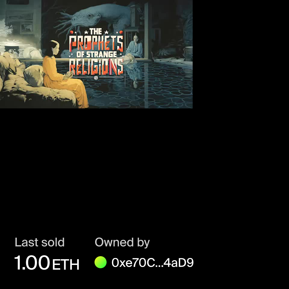 The Prophets of Strange Religions | Foundation