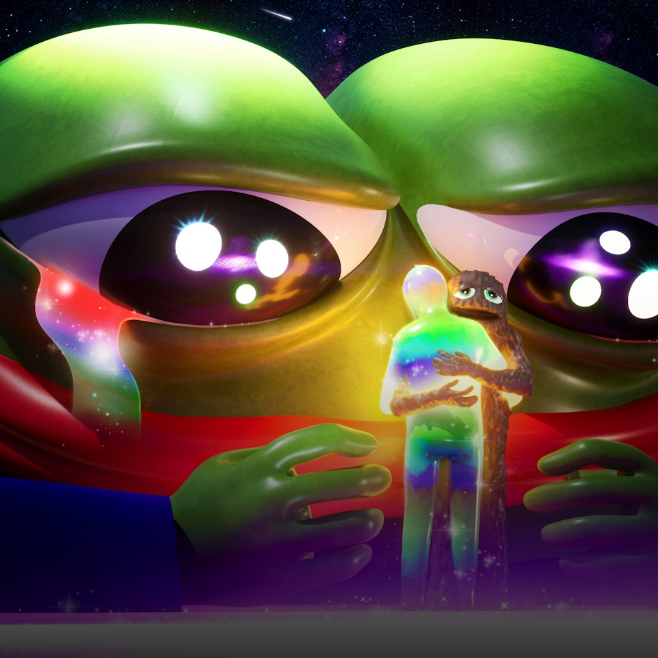 Pepe Rainbow Hug 🌈 | Foundation